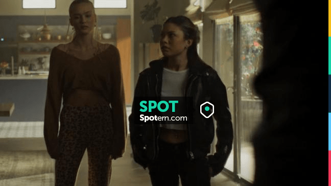 Blank NYC Faux Leather Bomber Jacket with Removable Hood worn by Blake ...