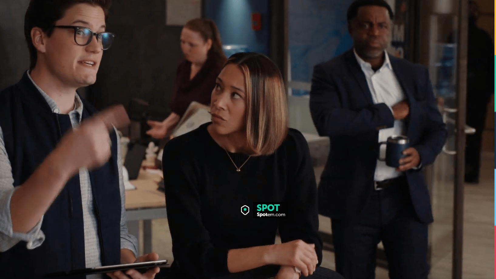 Derek Lam 10 Crosby Locken Puff Sleeve Alpaca Blend Sweater worn by ...