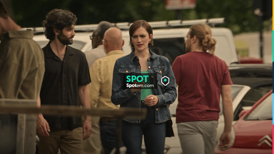 Voir Par Chloé Veste en denim classique portée par Kate Galvin ...