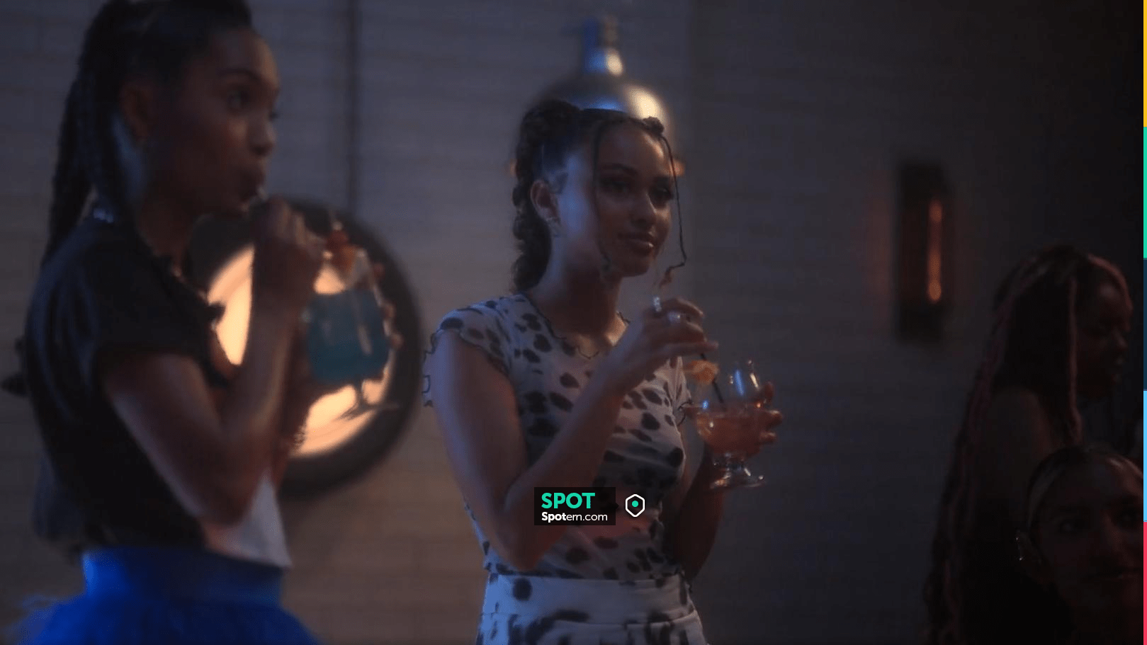 Priscavera White Nylon T Shirt worn by Kiela Hall (Daniella Perkins) as ...