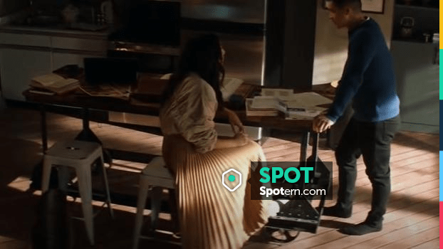 Joseph Pleated Asymmetric Skirt worn by Nicky Shen (Olivia Liang) as ...