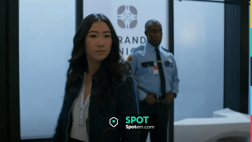 Wales Bonner Brook­lyn Den­im Jack­et worn by Nicky Shen (Olivia Liang ...