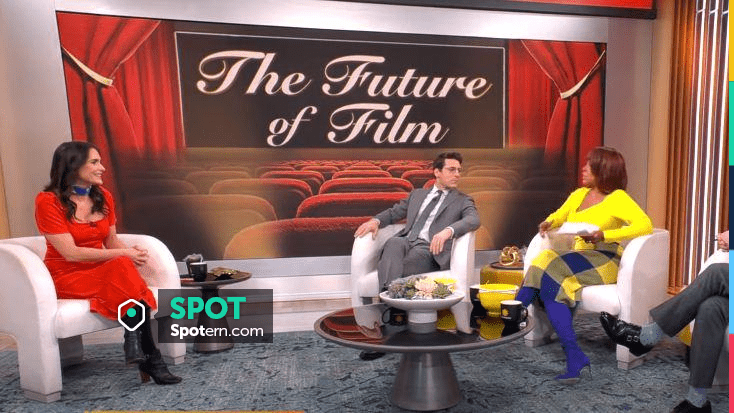 Sezane Victoria Robe portée par Lilia Luciano vue dans CBS Mornings le ...