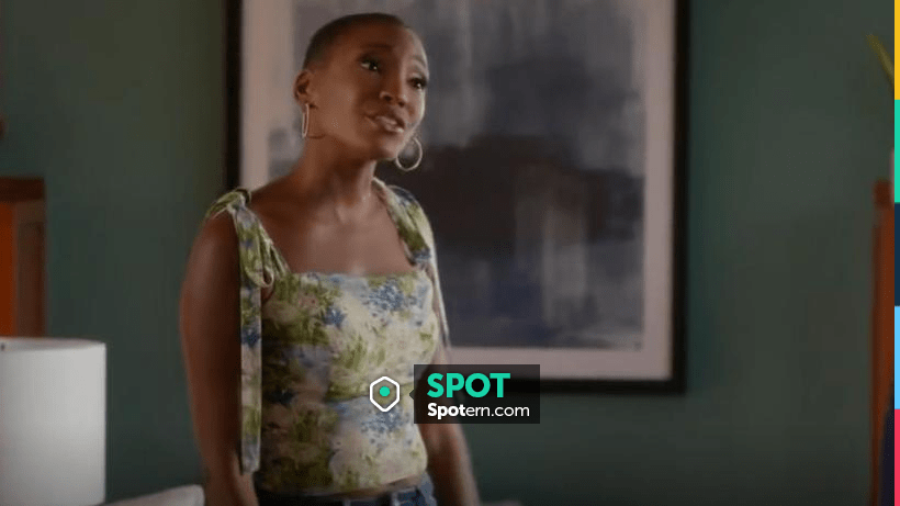 Reformation Ellora Top worn by Simone (Ashleigh Morghan) as seen in ...