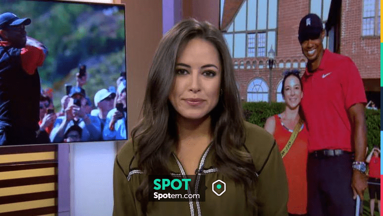 Greylin Braided Trim Blouse worn by Kaylee Hartung as seen in Today on ...