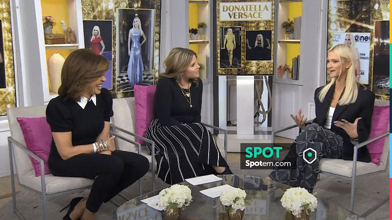 Versace Slash Laser Cut Straight Leg Jeans worn by Zanna Roberts Rassi ...