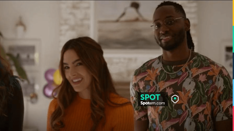 Scotch & Soda Print­ed Or­gan­ic Cot­ton Crew­neck T_Shirt worn by ...