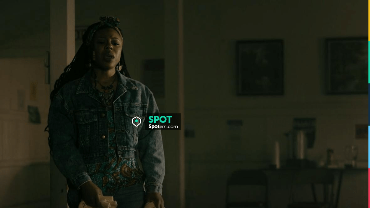 Southern Fried Glam Cropped Hemline Distressed Denim Jacket worn by ...