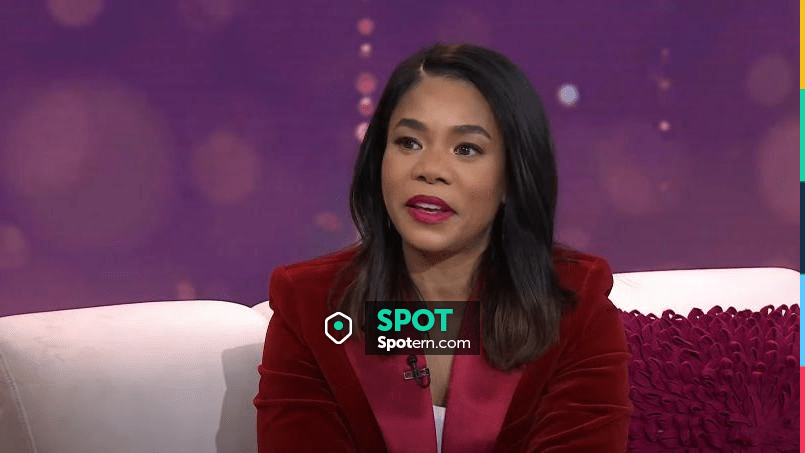 Nili Lotan Marshal Satin-Trimmed Velvet Blazer worn by Regina Hall as ...