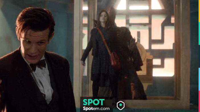 All Saints Jules Shearling Biker Boots worn by Clara (Jenna Coleman) as ...