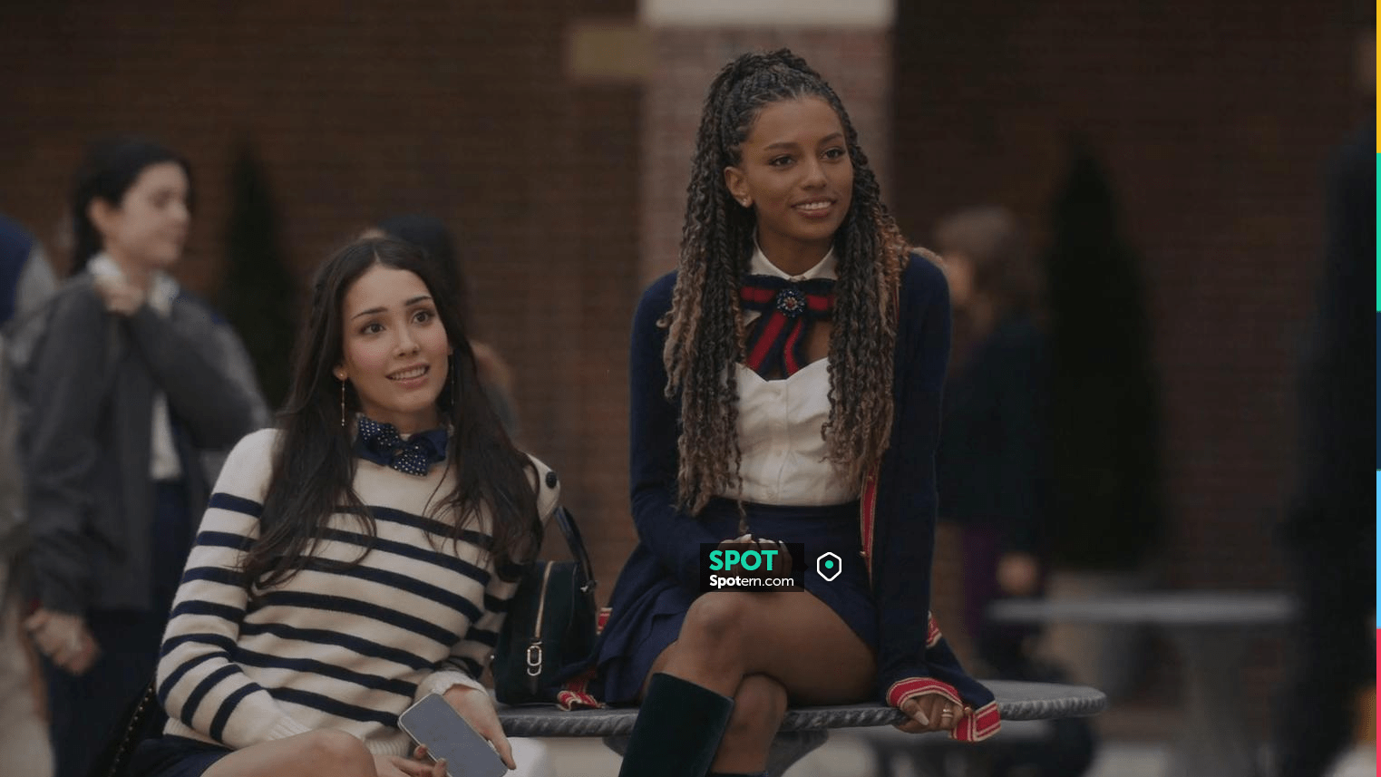 Afibi Casual Mini Stretch Waist Flared Plain Pleated Skater Skirt worn ...