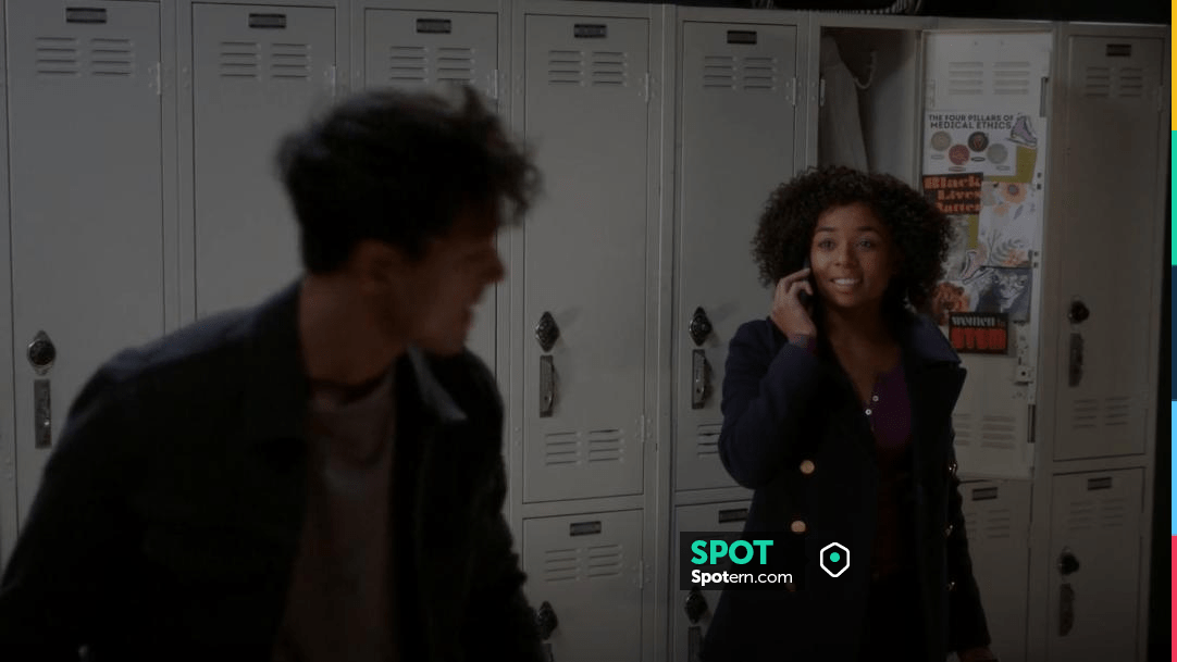 J Crew Stadium Peacoat Blue worn by Simone Griffith (Alexis Floyd) as ...