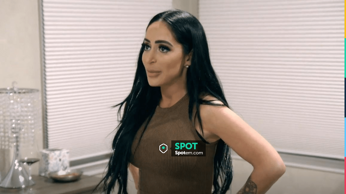 Bonita St. Ribbed Top worn by Angelina Pivarnick as seen in Jersey ...