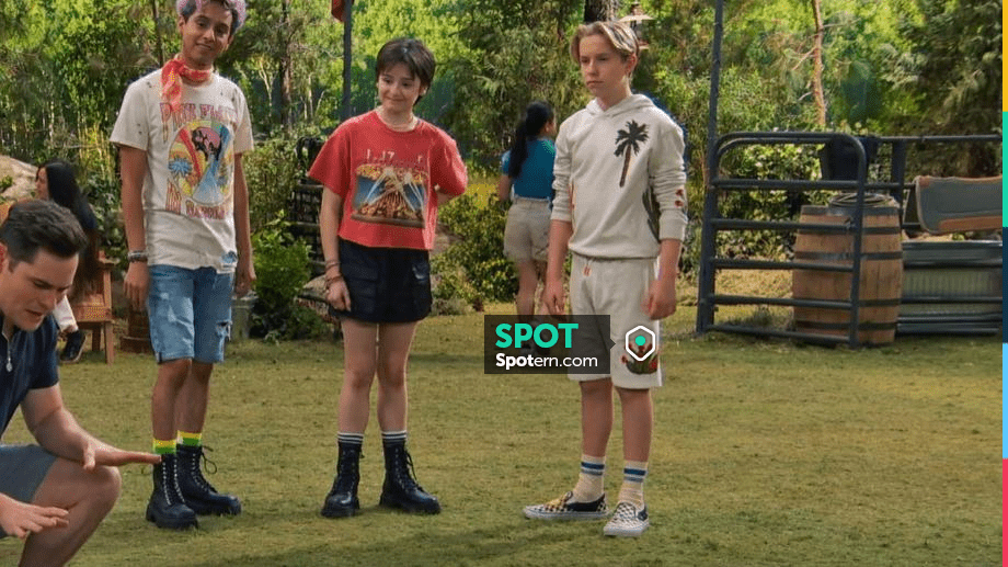 Scotch & Soda Embroidered Organic Cotton Shorts worn by Jake (Luke ...