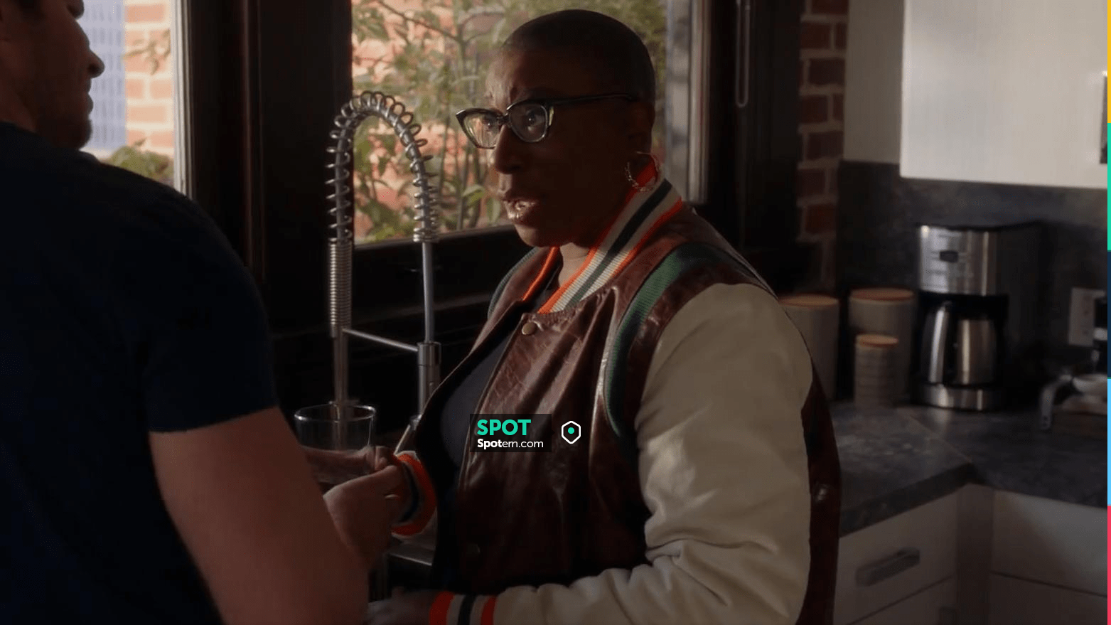 Mitchell & Ness Dedication Leather Varsity Jacket worn by Henrietta ...