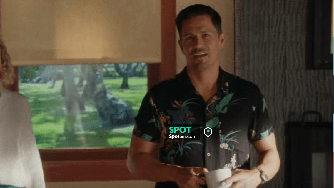 Genterie Bon Shirt Beer Garden Noir porté par Thomas Magnum (Jay ...