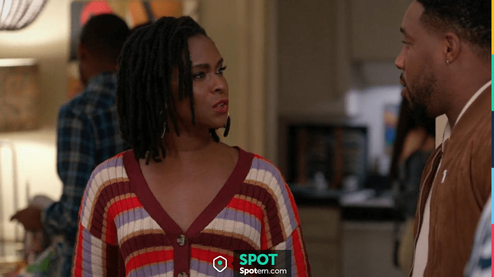 Forever 21 Striped Cardigan Sweater worn by Simone (Ashleigh Morghan ...