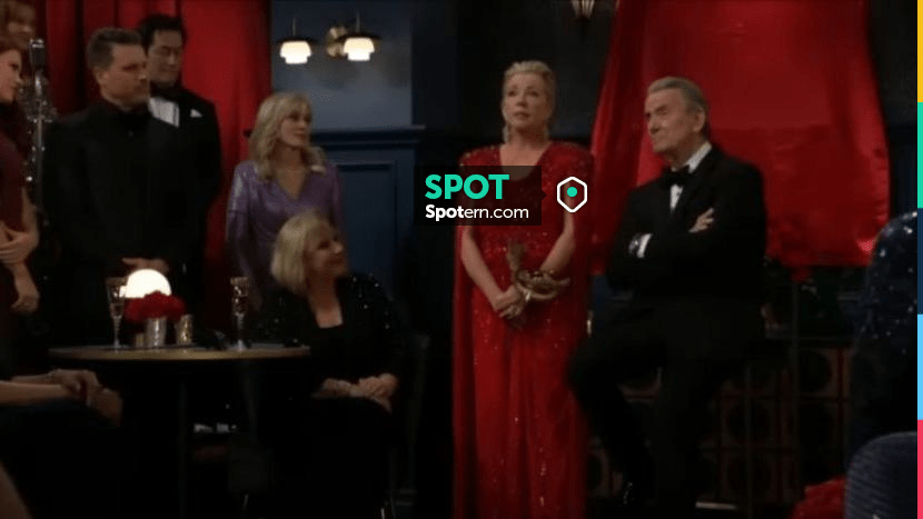 Jenny Packham Sequin-embellished Cape Gown worn by Nikki Reed Newman ...