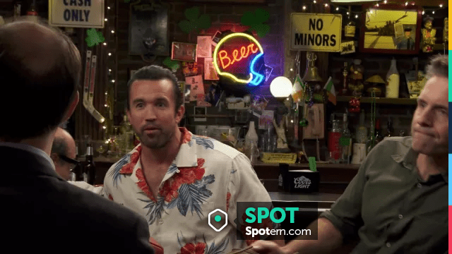 Tommy Bahama Hibiscus printed shirt worn by Mac (Rob McElhenney) as ...