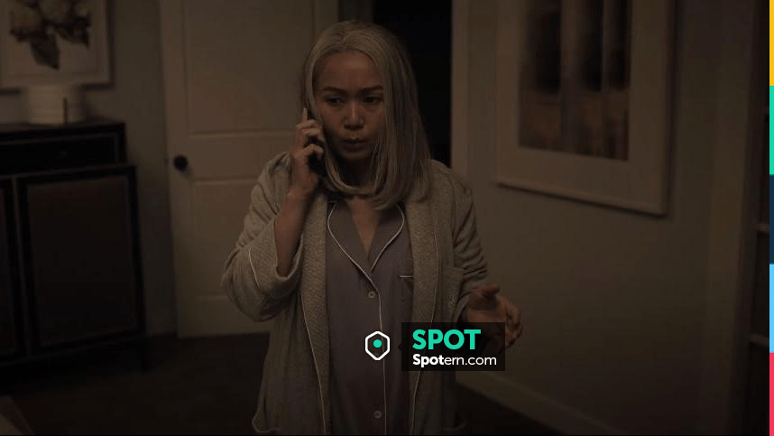 Eberjey Gisele Pajamas worn by Diane Farr (Hong Chau) as seen in The ...