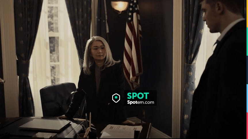 Ted Baker Rose Coat worn by Diane Farr (Hong Chau) as seen in The Night ...