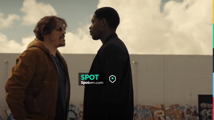 Boss Zipped-Up Fas­ten­ing Bomber Jack­et worn by Franklin Saint ...