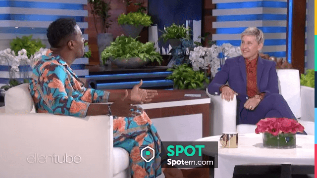 Versace Blue Floral Printed Suit worn by Colman Domingo as seen in The ...