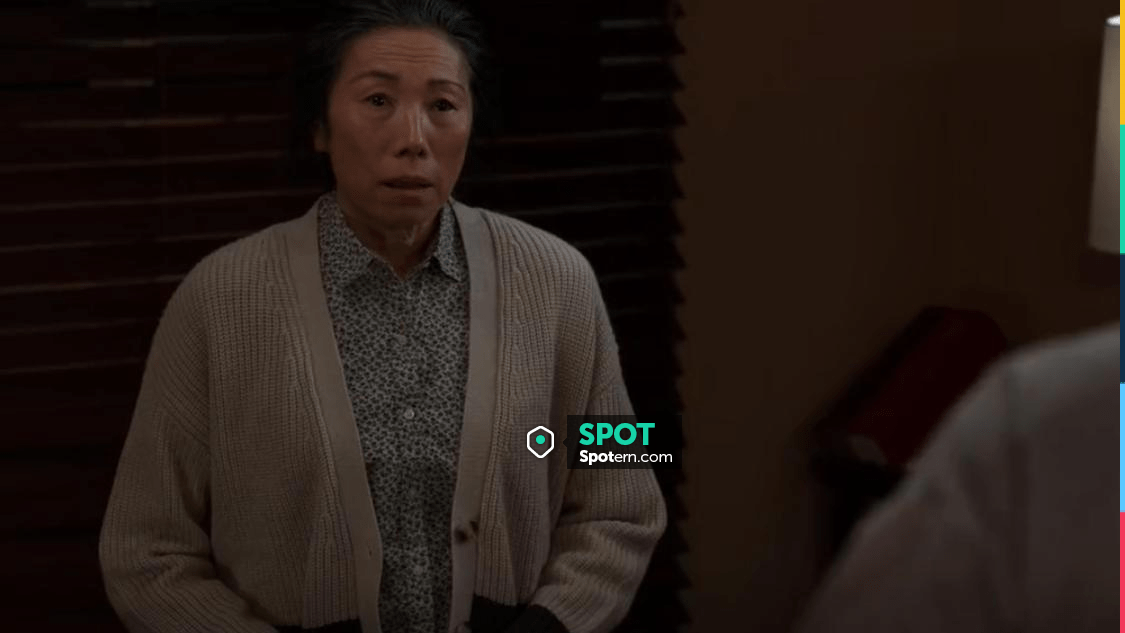 Lush Color Block Chunky Oversized Knit Cardigan worn by Wu Da-Xia (Jodi ...