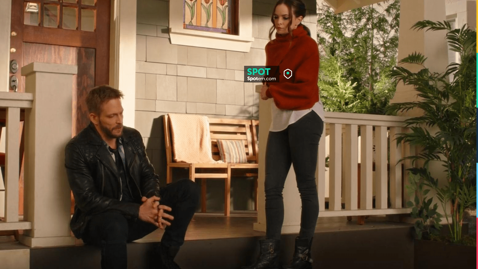 Elan Cross Reference Sweater in Copper worn by Caitlin Snow (Danielle ...