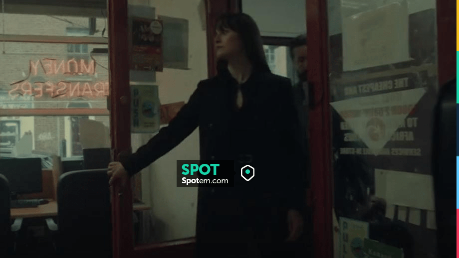 Theory Sunaya Silk-Stretch Shirt worn by Amanda Kinsella (Clare Dunne ...