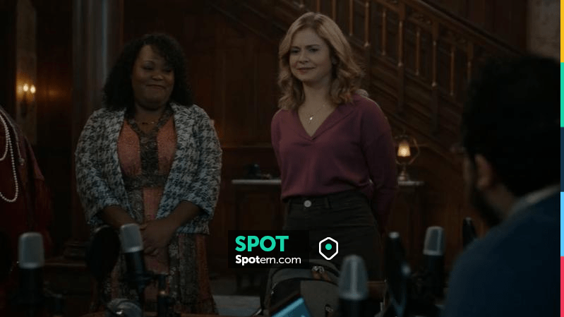 Zara Zw The Ma­rine Straight Jeans worn by Samantha (Rose McIver) as ...