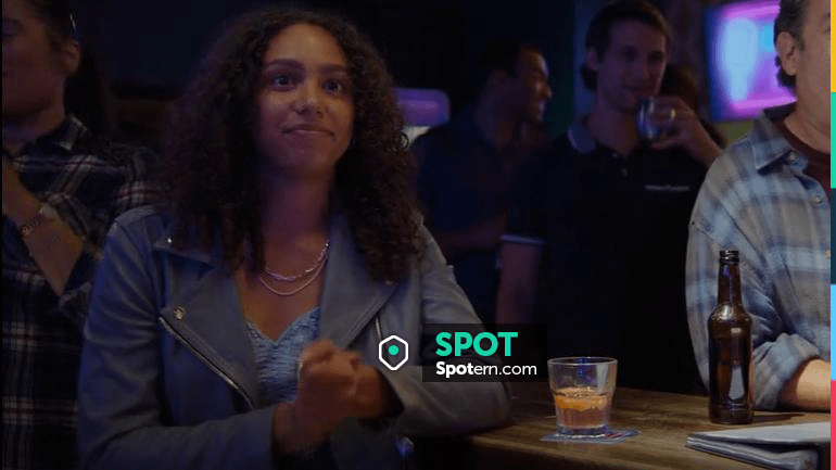 AllSaints Dalby Leather Jacket worn by Ruby (Emma Ferreira) as seen in ...