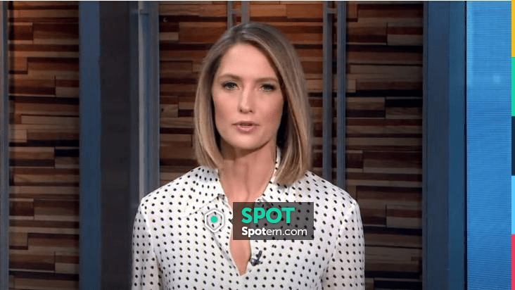 A.L.C. Carolyn Happy Pill Silk Blouse worn by Kayna Whitworth as seen ...