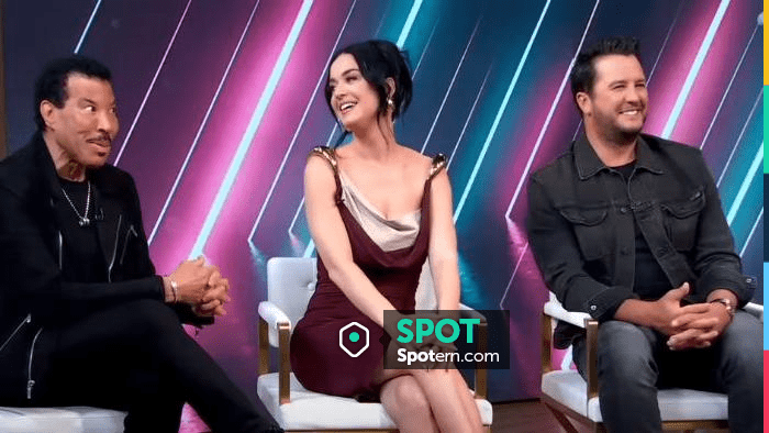 Bottega Veneta Fluid Suede Midi Dress With Metal Detail worn by Katy ...