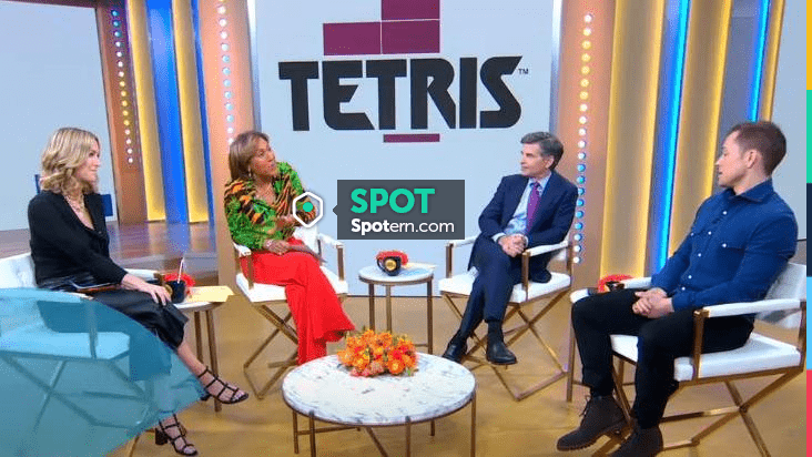 Versace Jeans Couture Printed Button Down Shirt worn by Robin Roberts ...