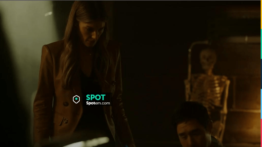 Veronica Beard Cooke Leather Jacket worn by Addison Augustine (Caitlin ...