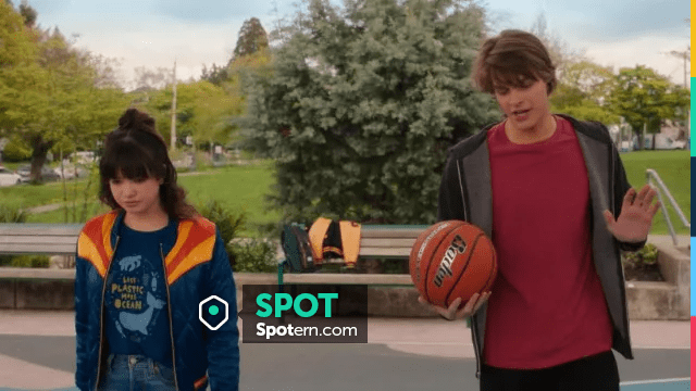 Rising Sun Quilted blue jacket worn by Mandy Yang (Peyton Elizabeth Lee) as seen in Prom Pact ...