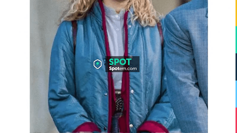 Blue Quilted Jacket worn by Sasha (Sofya Lebedeva) in Tetris movie ...