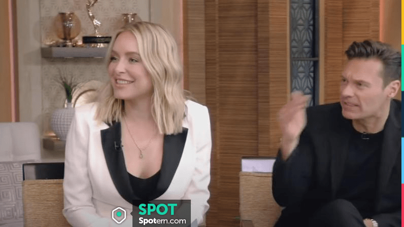 Alice + Olivia Kyrie Tuxedo Dress worn by Jenny Mollen as seen in LIVE ...