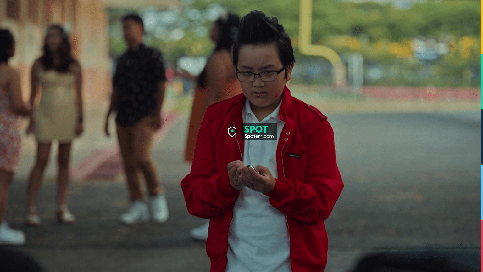 Members Only MIconic Racer Jacket in Red worn by Brian Patrick ...