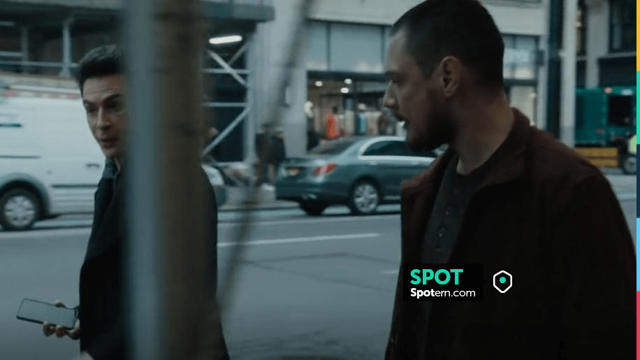 Mckinnon Suede Leather But­ton Bomber Jack­et worn by Theo (Tom Pecinka ...