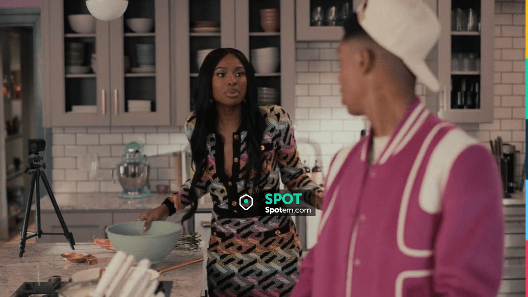 Versace La Greca Cardigan worn by Hilary Banks (Coco Jones) as seen in ...