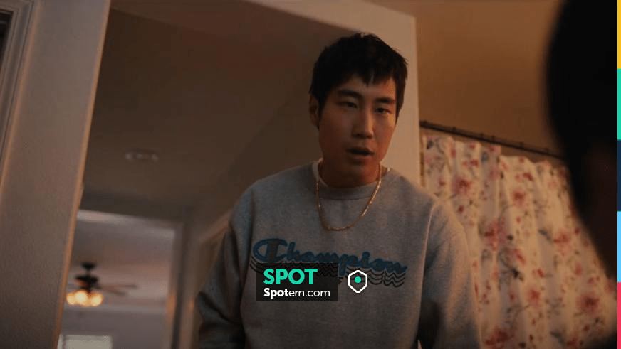 Champion Powerblend Fleece Crew worn by Paul Cho (Young Mazino) as seen ...