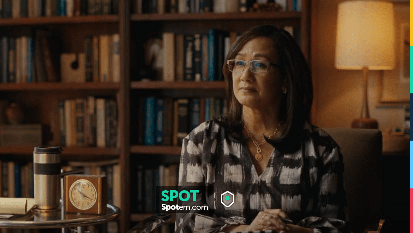 Cos Print­ed Silk Blouse worn by Fumi Nakai (Patti Yasutake) as seen in ...