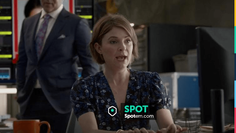 The Kooples Floral Print Puff Sleeve Blouse worn by Taylor Rentzel ...