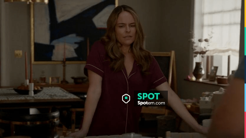 Pyjama court Nordstrom Moonlight en Bourgogne porté par Isabella Colón ...