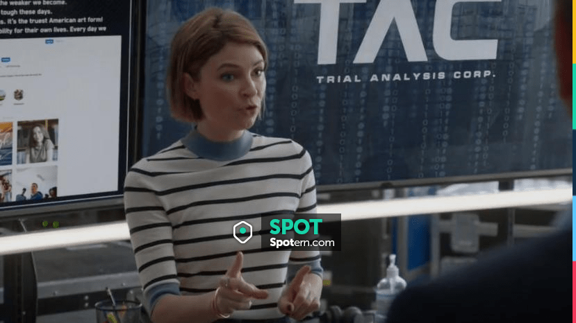 Boss Fleia Stripe Ringer Virgin Wool Sweater worn by Taylor Rentzel ...