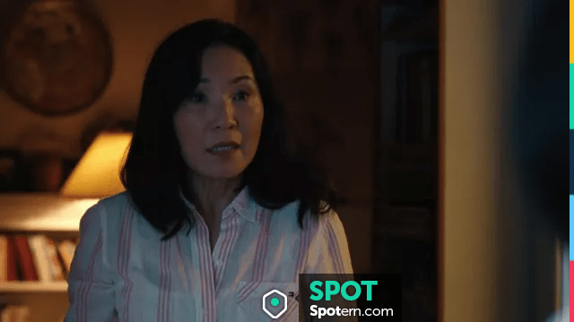 Tommy Hilfiger Striped Shirt worn by Fumi Nakai (Patti Yasutake) as ...