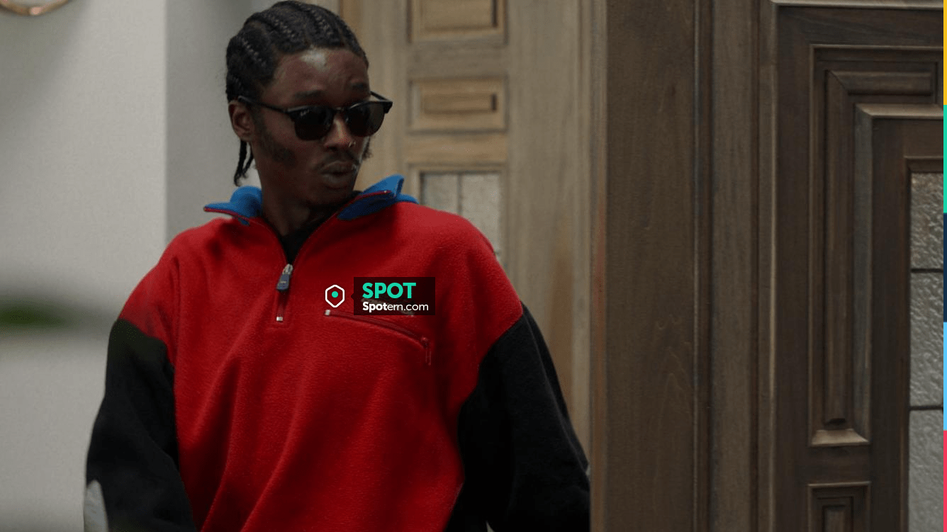 Nautica 1/4 zip fleece sweatshirt worn by Bobby Diggs (Ashton Sanders ...