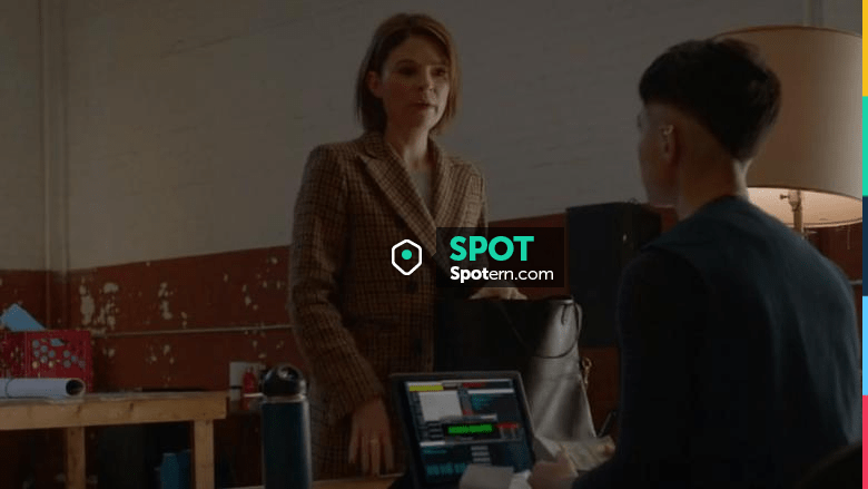 Sandro Checked Wool Coat worn by Taylor Rentzel (MacKenzie Meehan) as ...